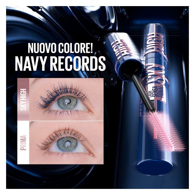 Maybelline - SKY HIGH LASH SENSATIONAL MASCARA - NAVY RECORDS ...